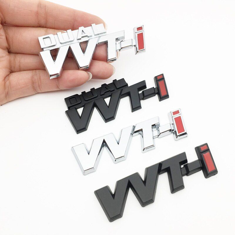 TOYOTA DUAL VVT-i VVTi Logo Decal Sticker For TOYOTA Camry COROLLA ...