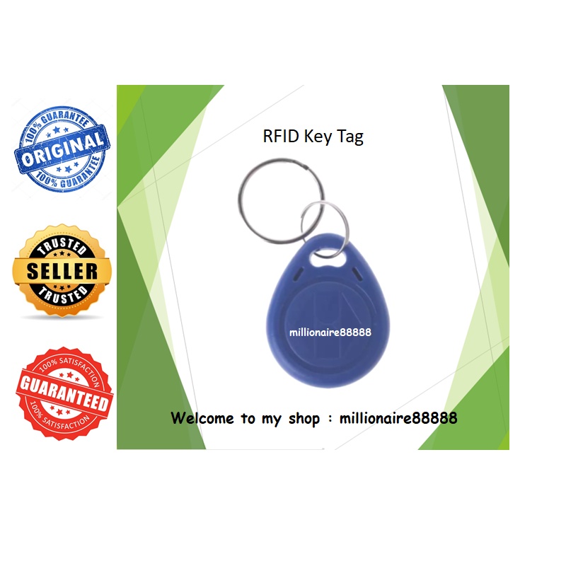 High Quality Blue RFID Key Chain / Key Tag for door access system ...