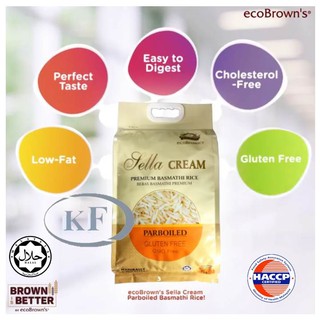 5KG ECOBROWN’S SELLA CREAM PREMIUM BASMATHI RICE ECOBROWN'S SOFTBROWN ...