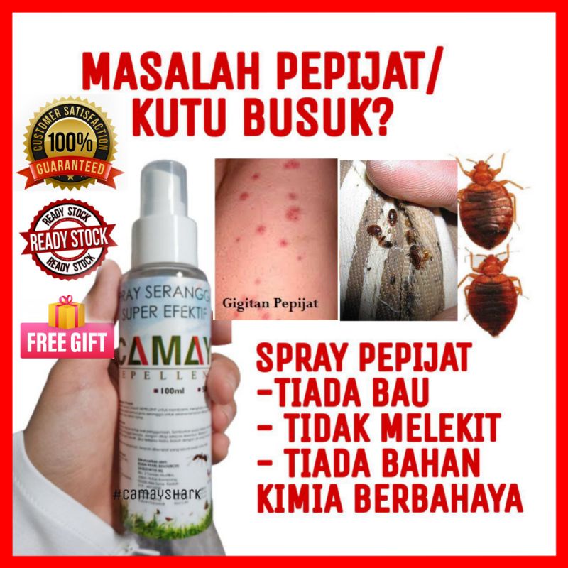 Spray Ubat Pepijat | Bed Bug Spray | Ubat Hama | Spray Pijat Camay ...