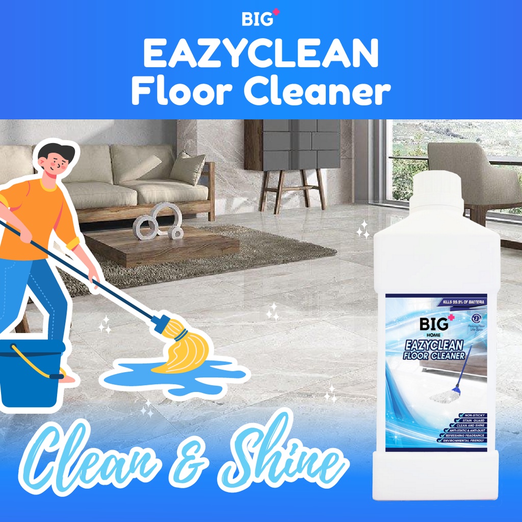 BIG+ EazyClean Floor Cleaner Liquid (1000ml) Vinyl Flooring Tiles ...