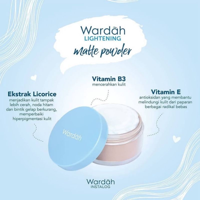 Wardah Lightening Matte Loose Powder 20g (Wardah Powder) | Shopee Malaysia