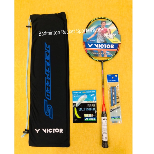 VICTOR RACKET JETSPEED JS10 (RED) 4U/G5 MAX 28LBS HIGH QUALITY WARRANTY ...
