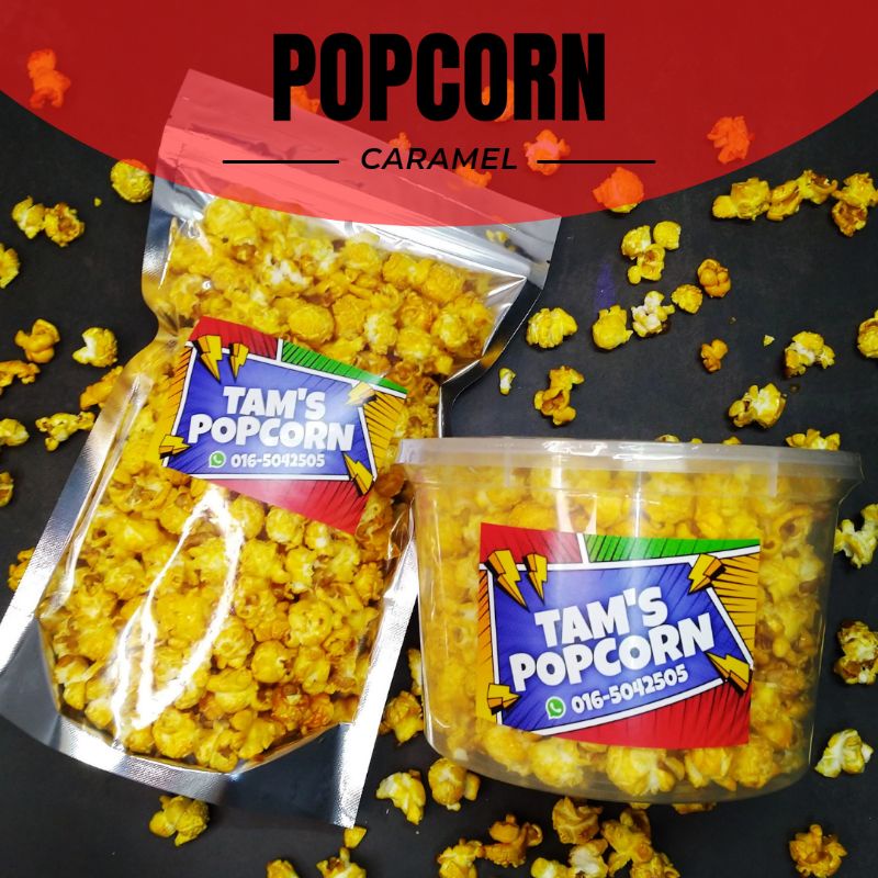 Freshly Popped Homemade Caramel/ Chocolate Popcorn/ Popcorn | Shopee ...