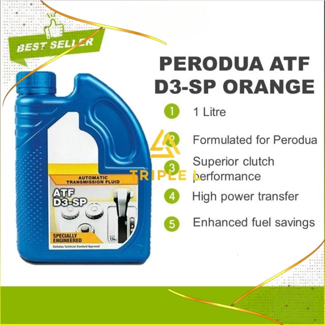 (2020 New Packing)ATF D3-SP Auto Transmission Fluid GEAR Oil(1L) Myvi ...