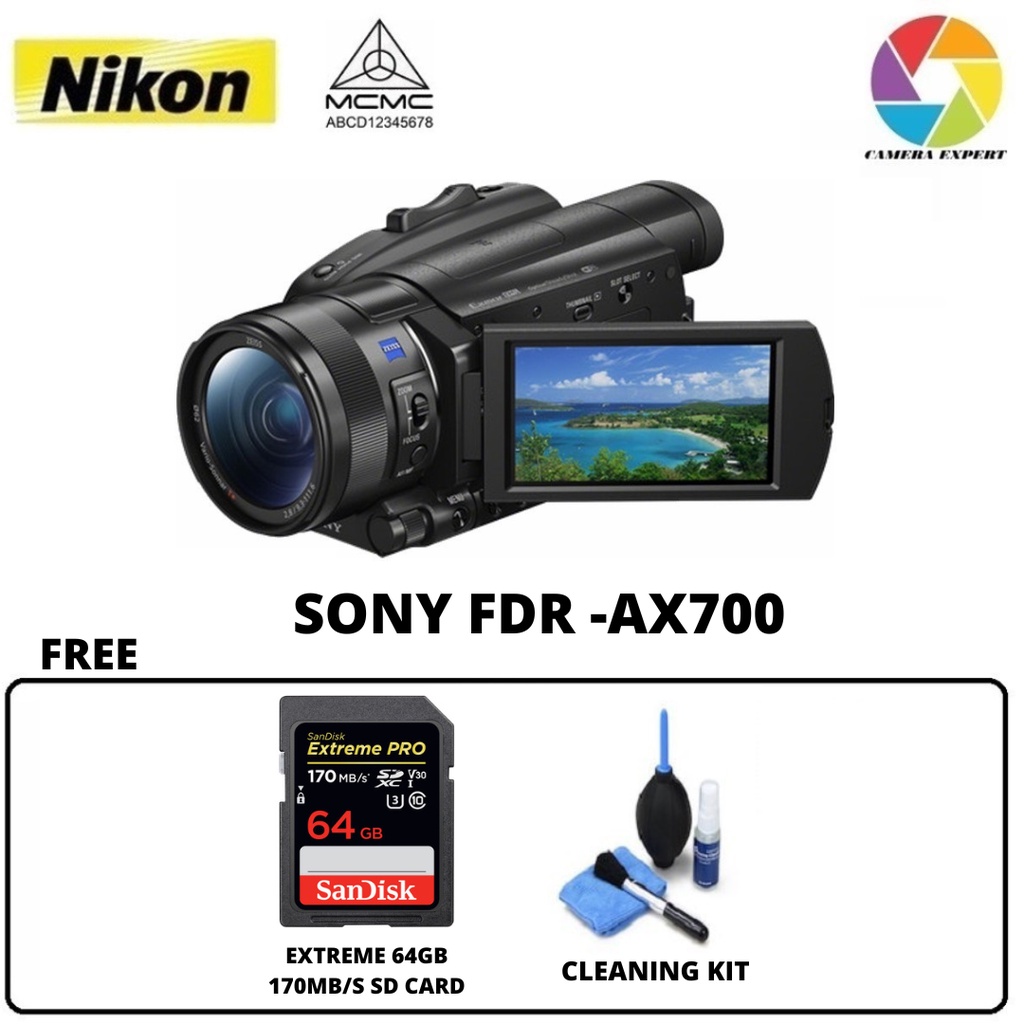 (Ready Stock) Sony FDR-AX700 & AX700 4K Camcorder - Sony Malaysia ...