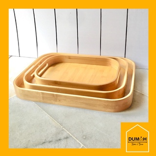 Dulang Kayu Buluh untuk Hidangan Natural Bamboo Serving Tray with ...