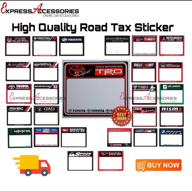 High Quality Car Road Tax Roadtax Sticker | Shopee Malaysia