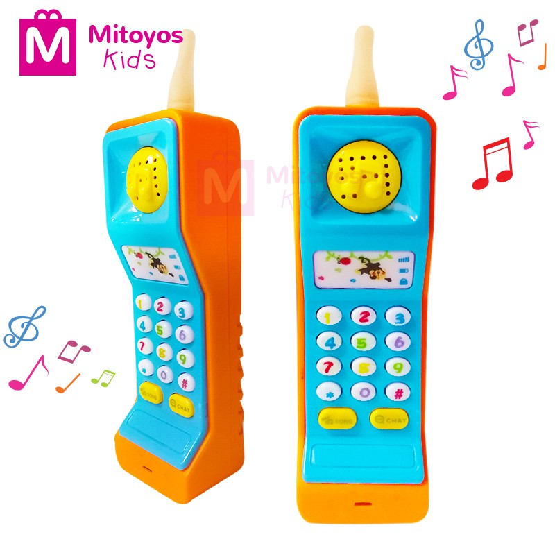 Mitoyos Kids Handphone Music Song English Sound Toys Retro 80s Cell ...