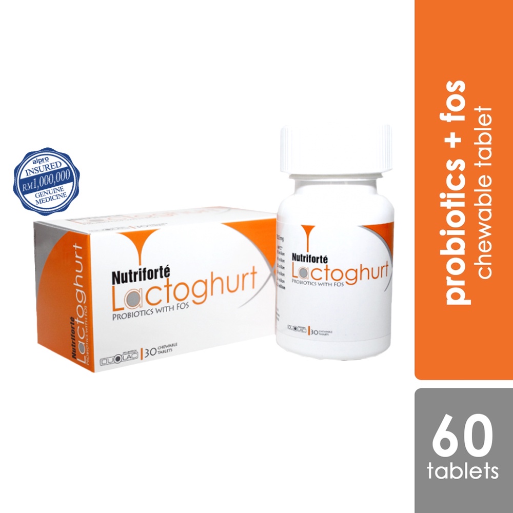 Nutriforte Lactoghurt Probiotics Chewable Tablets 60s | Shopee Malaysia