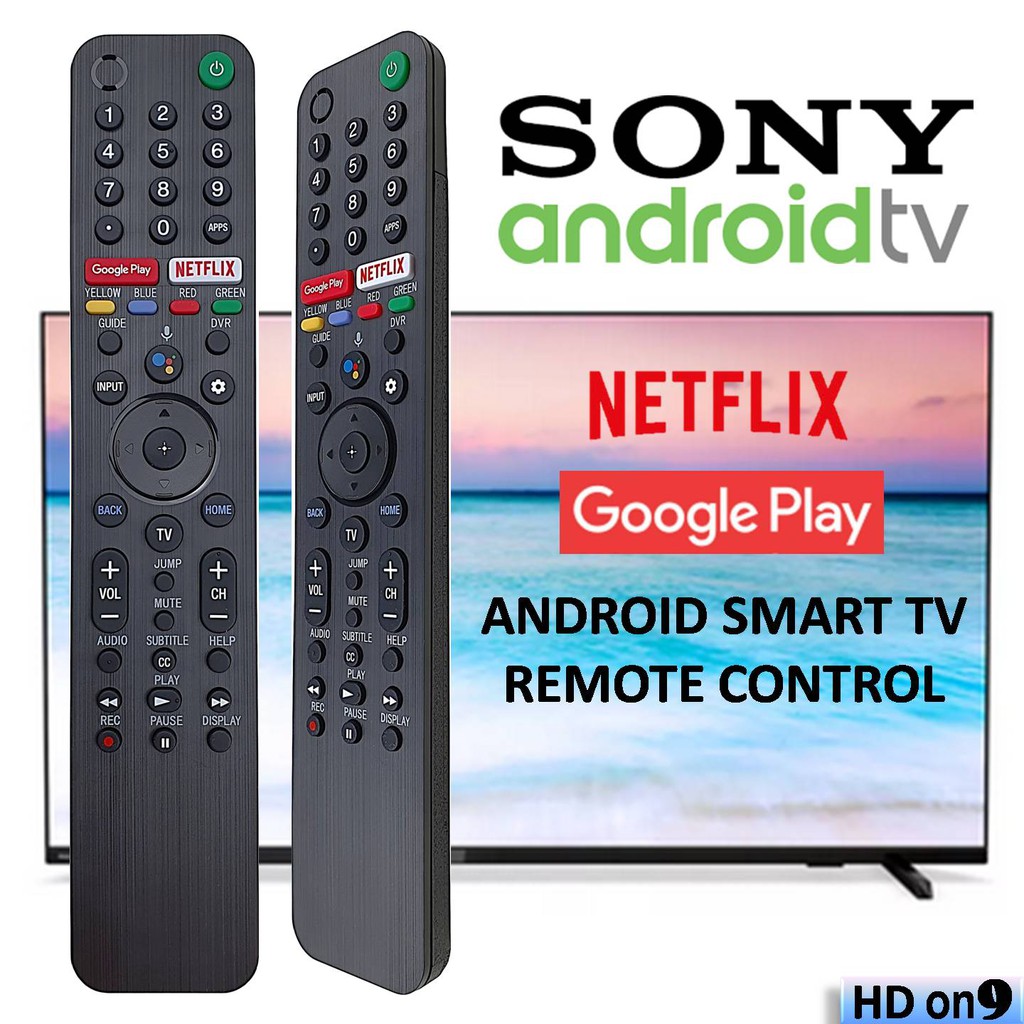 SONY ANDROID SMART TV GOOGLE ASSISTANT REMOTE CONTROL REPLACEMENT (RMF ...