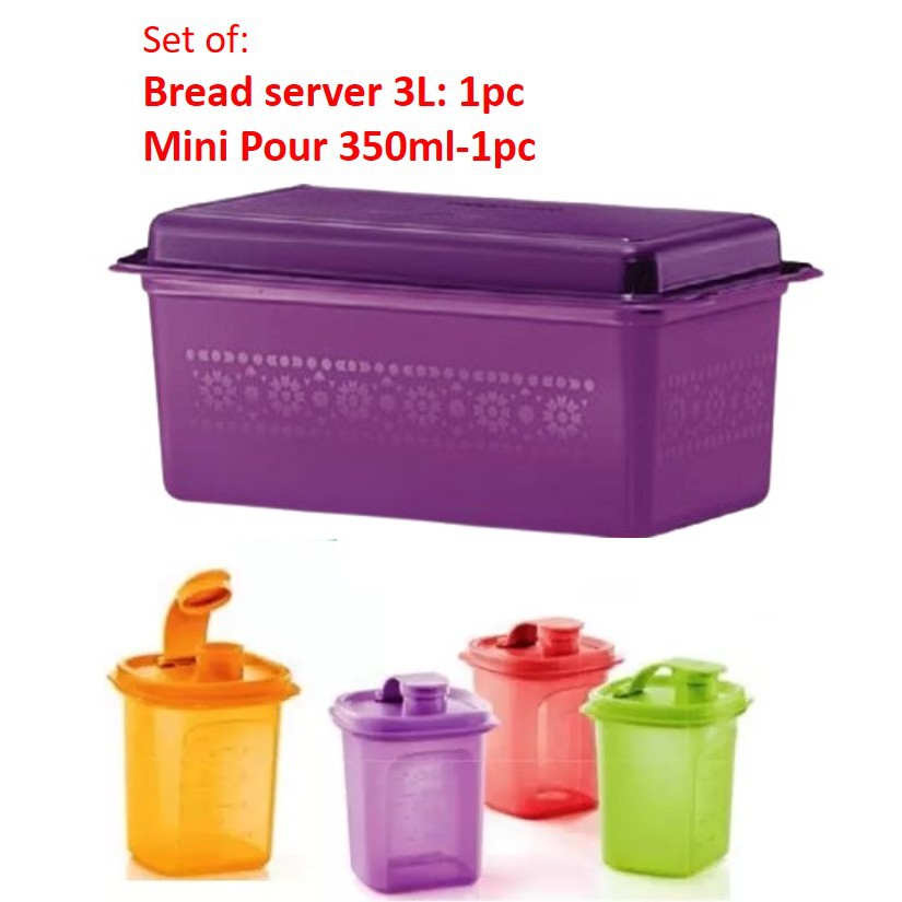 Tupperware Bread Server-Mini Pour Set ( 1pc each) | Shopee Malaysia
