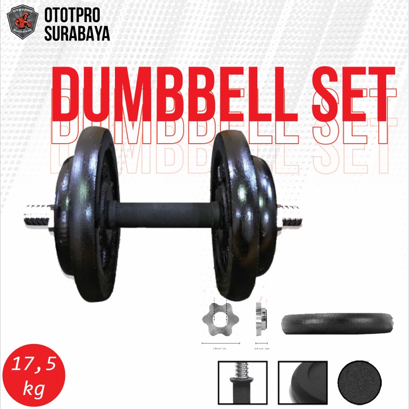 Dumbbell Package Set 17.5 kg / Dumbbell / Dumbbell / Dumbbell ...