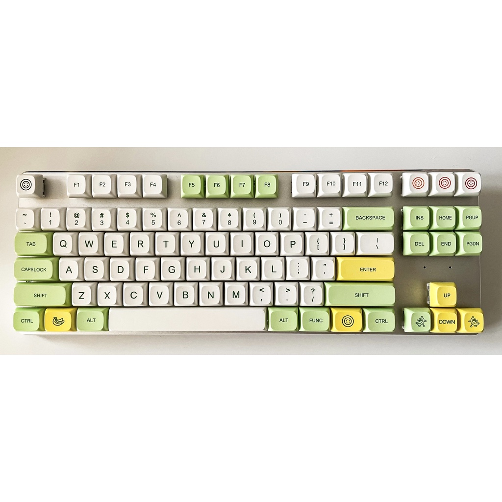 Banana Orange Keycaps Set [Ready Stock] [Full Layout] [PBT Dye Sub ...
