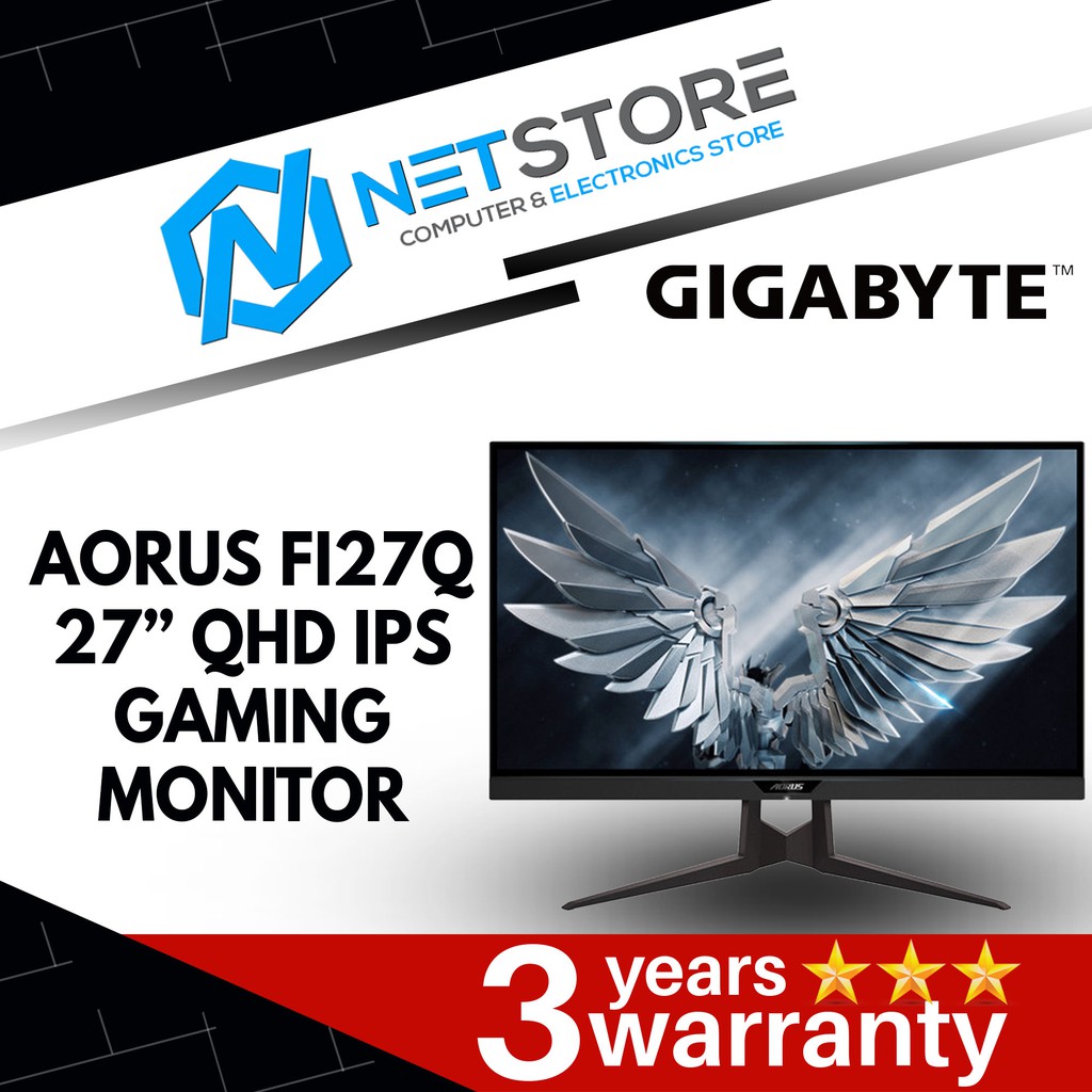Gigabyte aorus fi27q 27" 165hz hdr gaming monitor | BeeCost