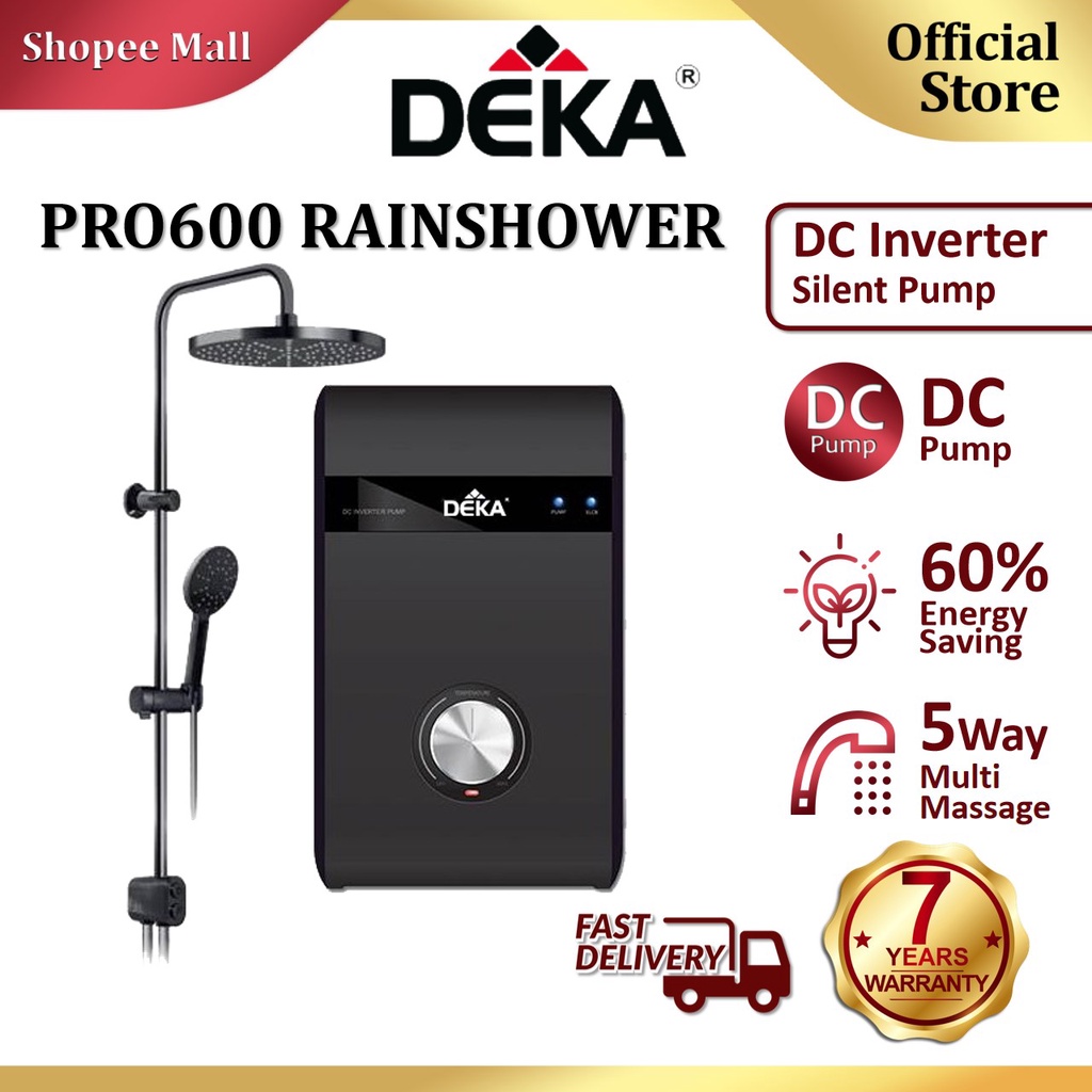 DEKA PRO600 RSP DC Pump Instant Heat Water Heater with DC Inverter Pump ...