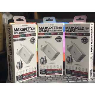 Original WK Design WP-U56 Dual USB Output 10W Fast Charging Max Speed ...