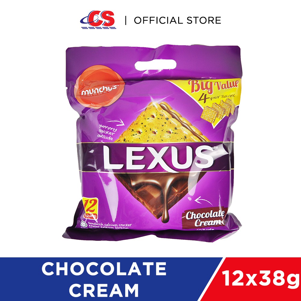 MUNCHY'S LEXUS Chocolate Cream Sandwich 11x38g | Shopee Malaysia