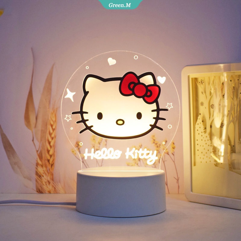 Sanrio Kuromi Cinnamoroll My Melody Hello Kitty LED Night Light ...