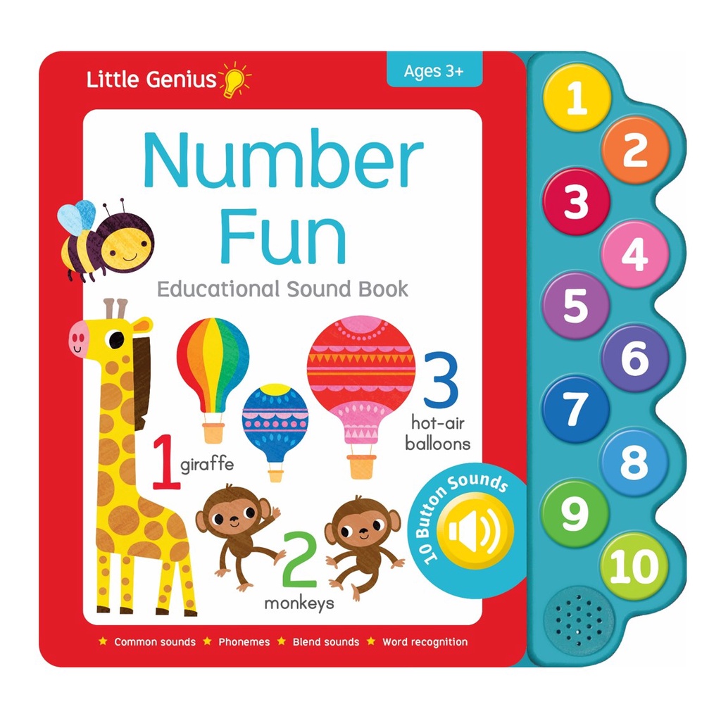 Little Genius Counting & Number Fun 10 Button Sound Book for Kids to ...