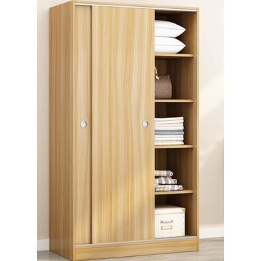 Sliding Wardrobe Almari Baju Cabinet Kabinet Storage Closet Wood Board ...