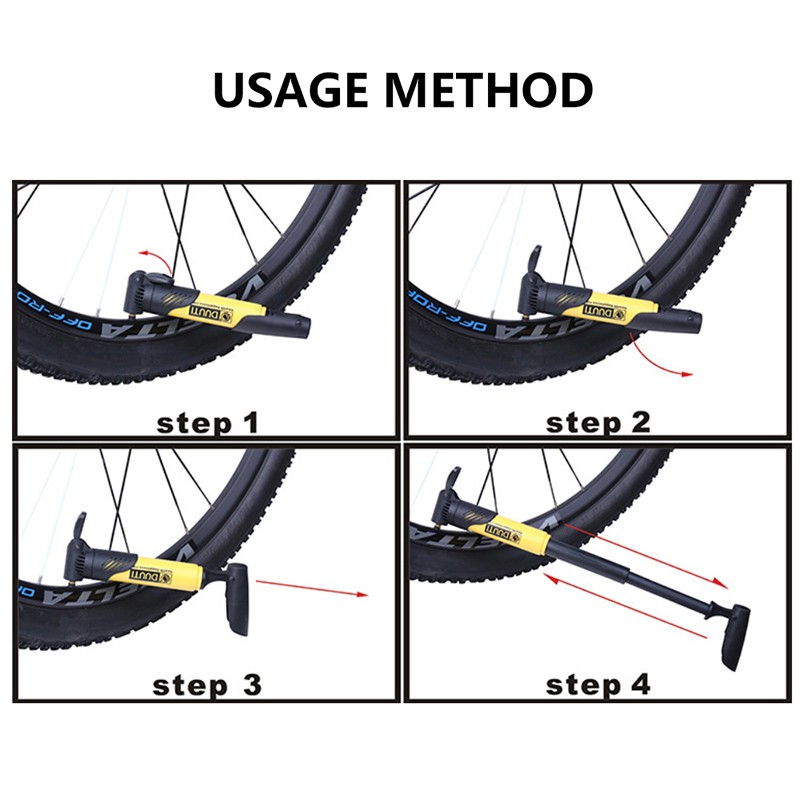 [Local Seller] Mini Bicycle Pump Portable Bicycle Pump High Pressure ...