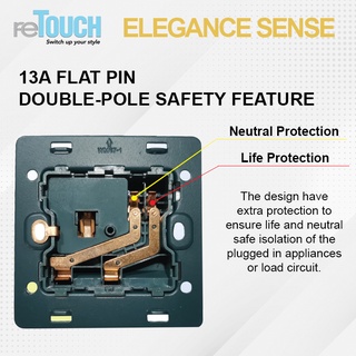 Retouch Elegance Sense Modern Wall Switch Socket Design Door Bell Plug ...