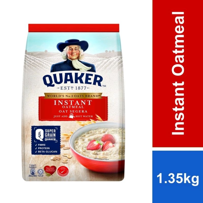 Quaker Oats - Instant Oatmeal (1.35KG) | Shopee Malaysia