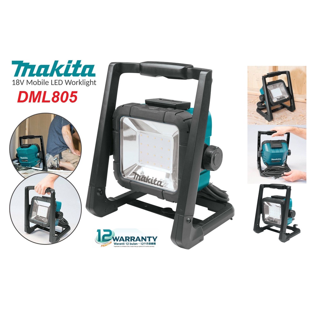 Makita 18V Cordless and Corded 750-Lumens LED Worklight | Shopee Malaysia