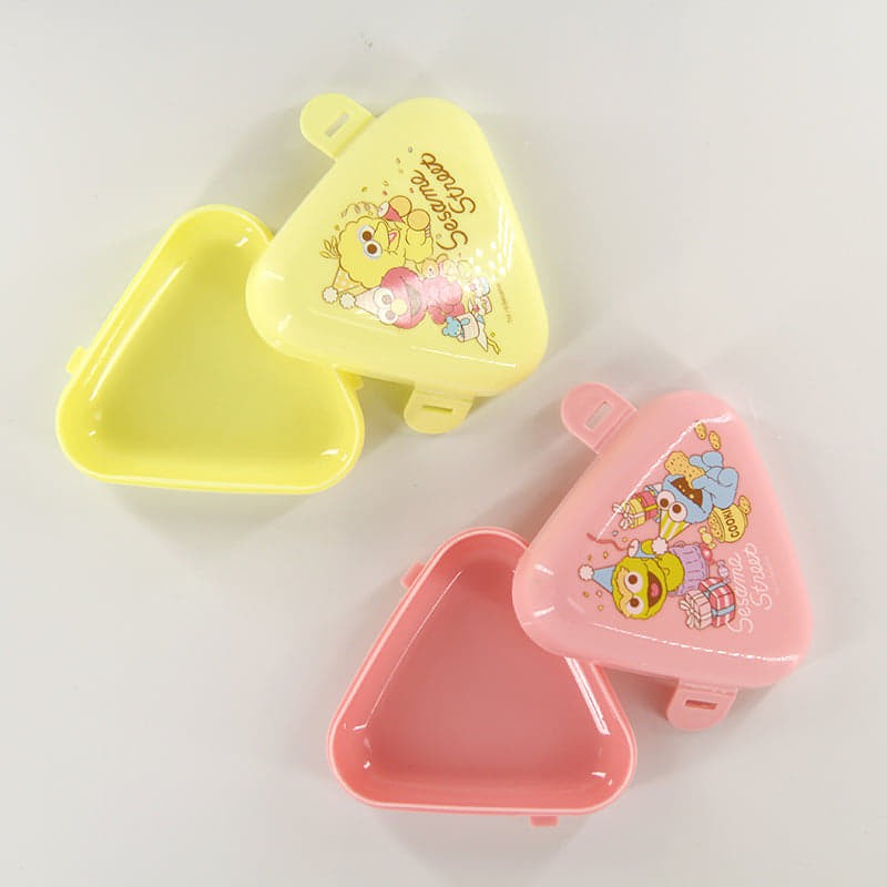 Sesame Street Triangle Lunch Box Triangle Rice Ball Lunch Box (2pcs ...