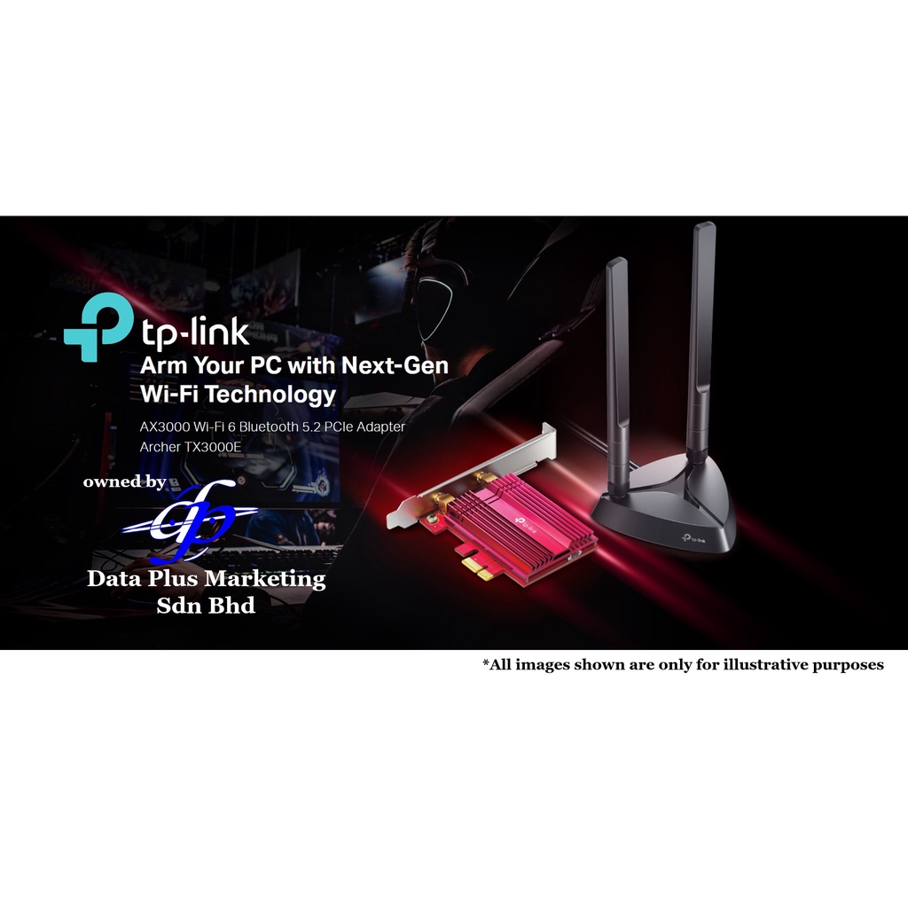 TP-LINK Archer TX3000E V2 AX3000 Wi-Fi 6 Bluetooth 5.2 PCIe Adapter ...