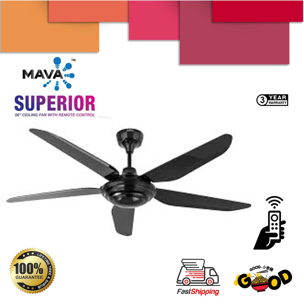 *Ready Stock*Mava 56" Superior Ceiling Fan With Remote | Shopee Malaysia