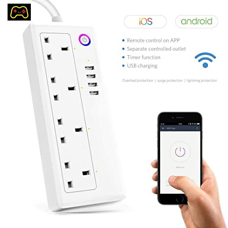 SMART WIRELESS POWER STRIP SMART EXTENSION PLUG 3PIN SMART SOCKET ...