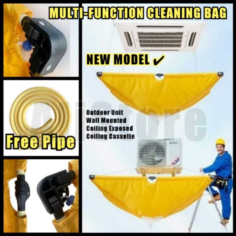 ALi Multi-purpose Cleaning Bag Canvas Cover Aircond Cassette Ceiling ...