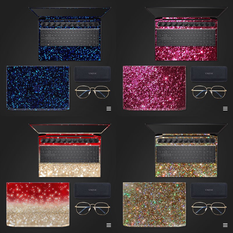 Diy Fasion Glitter Pattern Laptop Skin Sticker Cover for hauwei/Acer ...