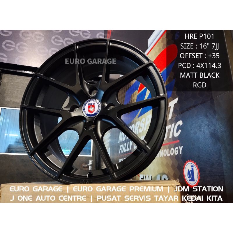 NEW RIM 16 4X114.3 HRE P101 new saga persona iriz vvt waja gen2 satria ...