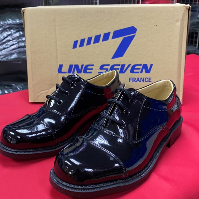 7871 Line Seven Shinning Black Shoe | Shopee Malaysia