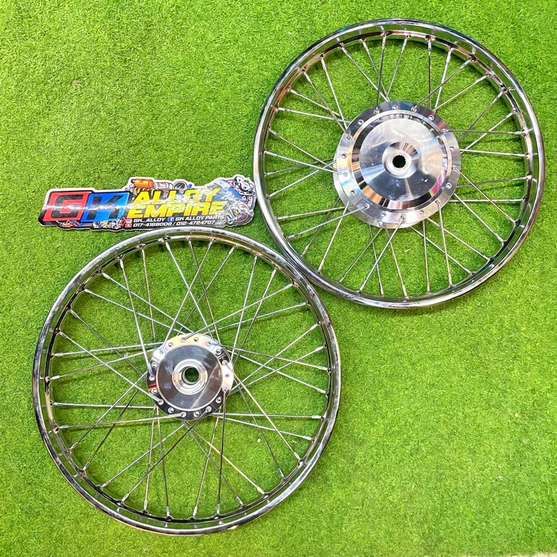 SET RIM 17 x 1.40 HUB CHROM PNP MOTOR HONDA ICON, BEAT v1 v2 , CLICK ...