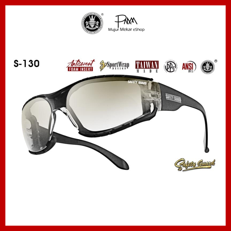 SAFETY GUARD SAFETY GLASSES/ EYE PROTECTION (S-130) - 100% UV & IMPACT ...