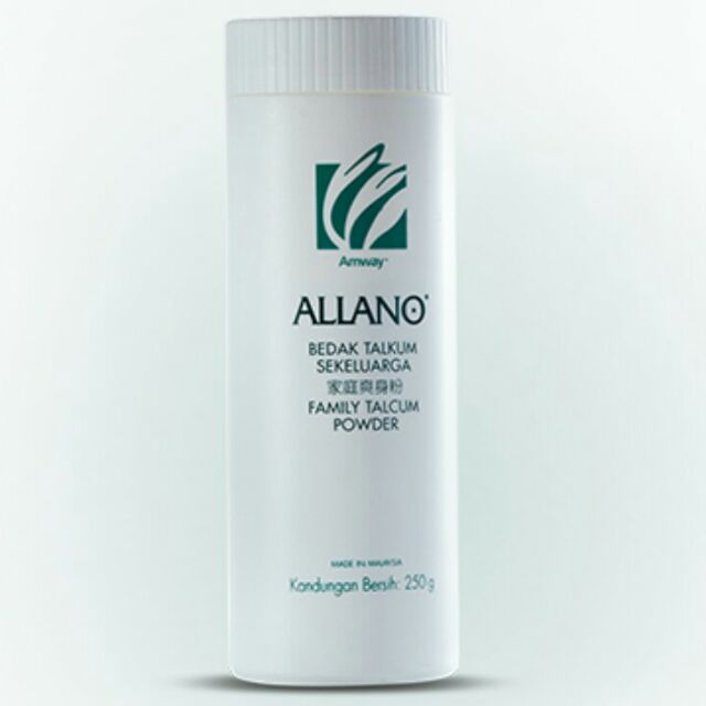 ALLANO BEDAK TALKUM SEKELUARGA POWDER AMWAY (250g) | Shopee Malaysia