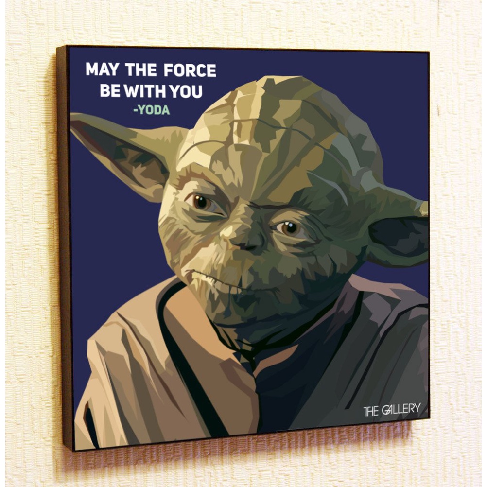 Yoda Star-Wars Super Hero Motivational Quotes Wall Decals Pop Art Gifts ...