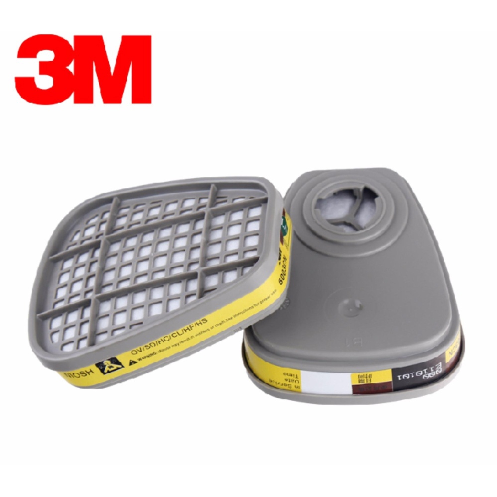 3M 6003 Organic Vapor/ Acid Gas Cartridge (Pack of 2) Mask Filter ...