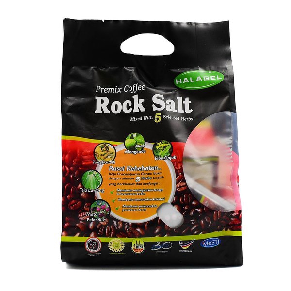 Halagel Rock Salt Premix Coffee (15 Sachet) | Shopee Malaysia