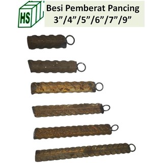 Besi Pemberat Pancing 3”/4”/5”/6”/7”/9”/ 1kg | Shopee Malaysia