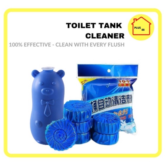 Toilet Bowl Tank Automatic Cleaner Blue Cube Kill Bacteria Germs Tablet ...