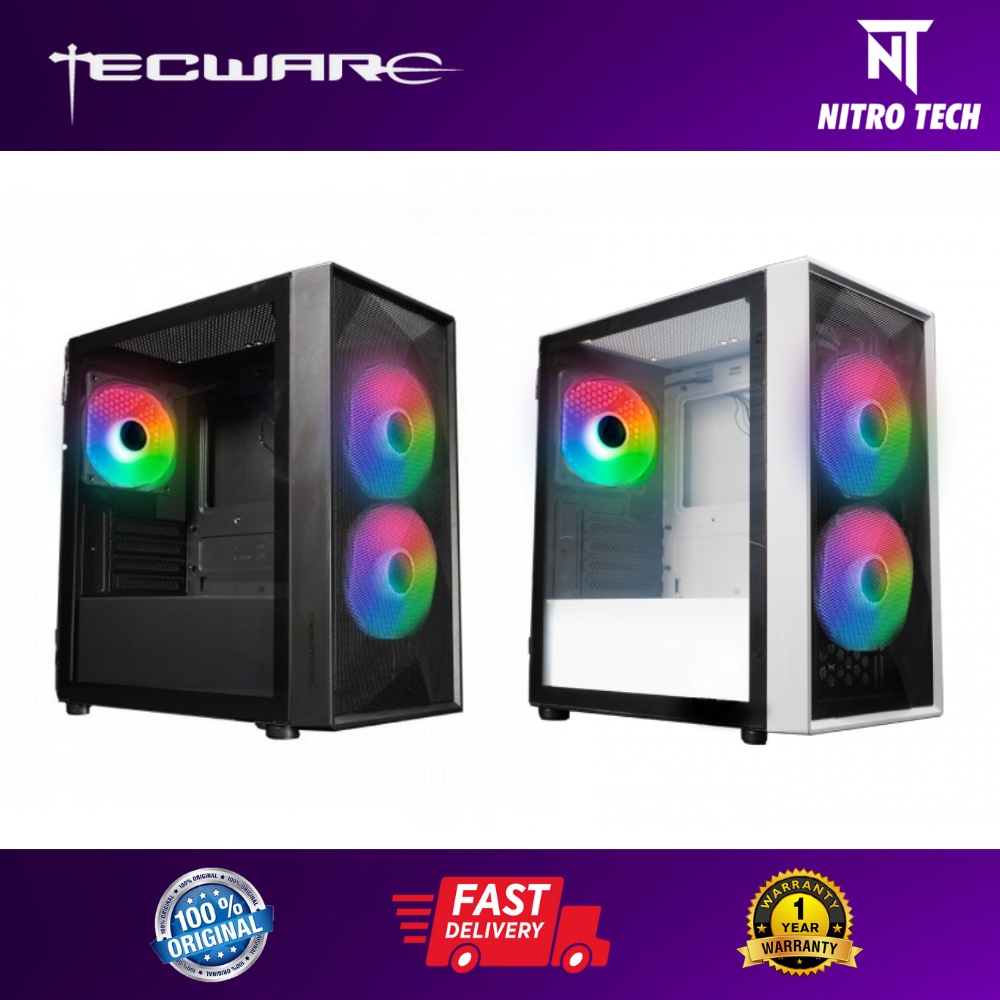 Tecware Forge M2 TG ARGB mATX Gaming Chassis | Shopee Malaysia
