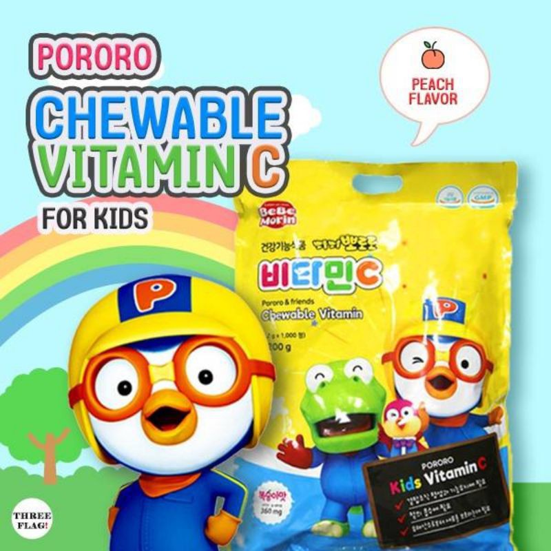 Pororo Kids Vitamin C - Chewable Vitamin 50 pcs | Shopee Malaysia