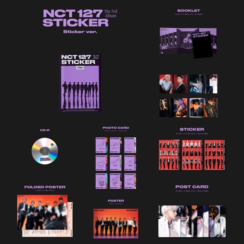 NCT 127 STICKER ALBUM (Unsealed Sticker Version) | Shopee Malaysia