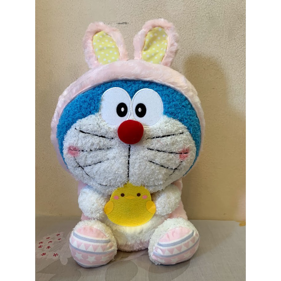 Doraemon in Rabbit Costume Japan Original Toreba Plush Toy 35cm 日本正版哆啦A ...