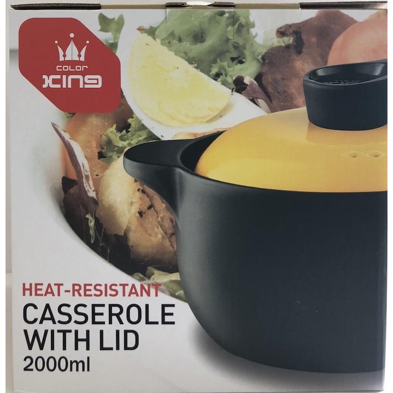 Chefology 20cm Casserole Marble Ceramic with Lid | Shopee Malaysia